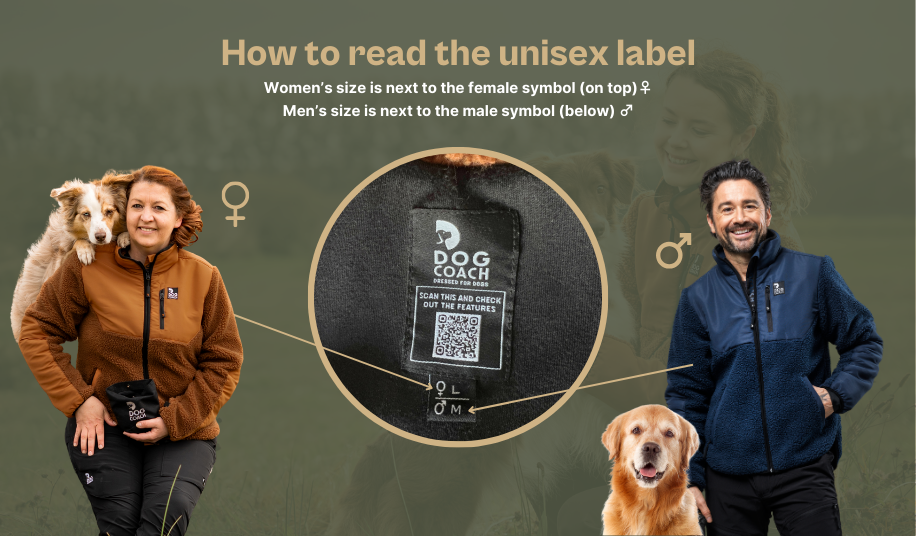 Guide: How to find your size in unisex products – DogCoach